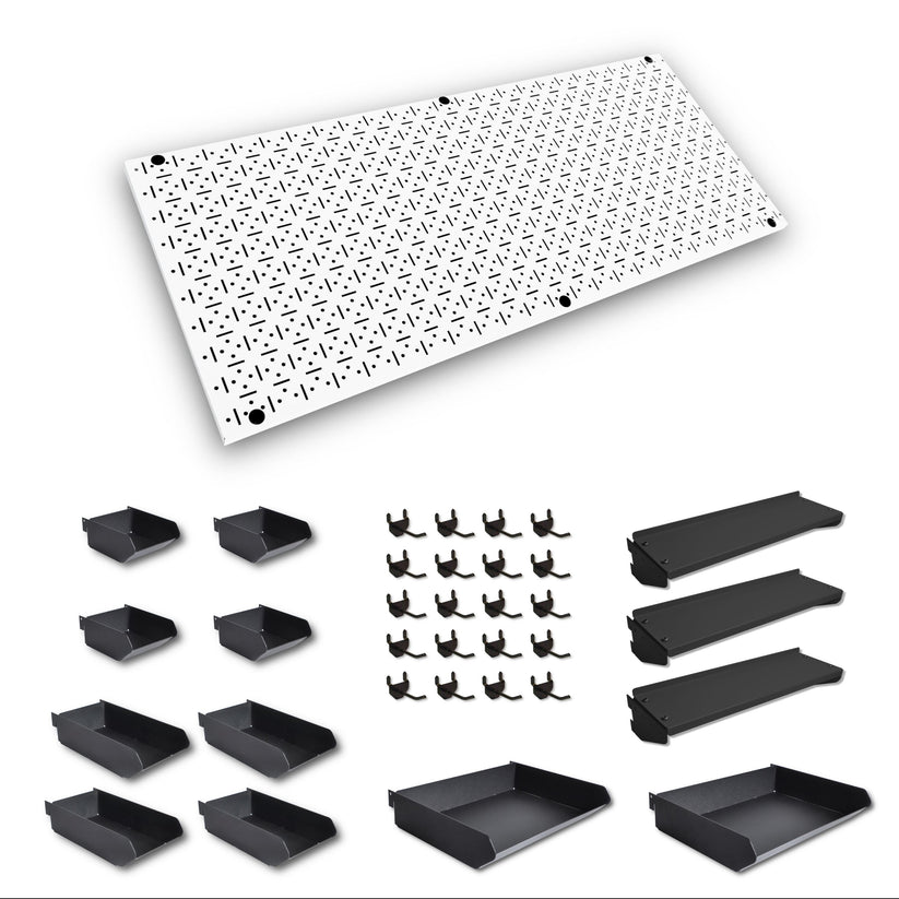 1200x500 Pegboard and Mixed Accessory Pack – Clip-Fit Products